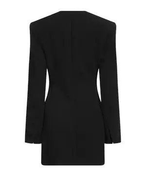 Jacquemus Fitted V-neck Long Sleeve Dress