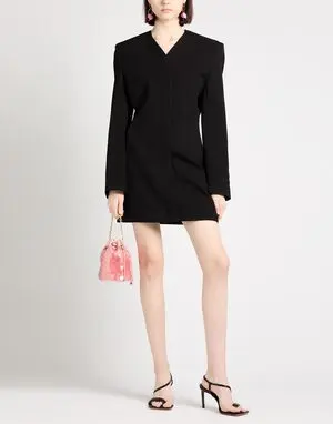 Jacquemus Fitted V-neck Long Sleeve Dress
