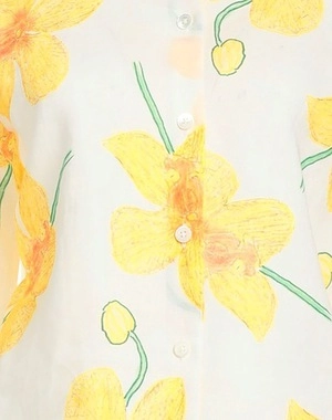 Marni Floral Print Long Sleeve Shirt