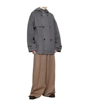 J.W.ANDERSON Double-breasted Hooded Jacket