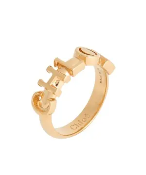 Chloé Minimalist Metal Ring - Yellow