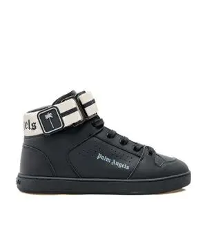 Palm Angels Logo-patch High-top Sneakers - Black