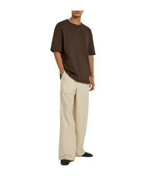 LEMAIRE Boxy Cotton And Linen-blend T-shirt - Green