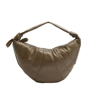 LEMAIRE Fortune Croissant Leather Shoulder Bag - Brown
