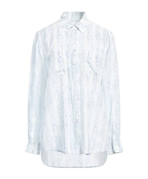 Burberry Patterned Shirts Blouses - White