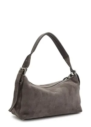 LEMAIRE Belted Baguette Suede Shoulder Bag