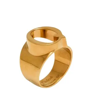Chloé Minimalist Metal Ring - Yellow