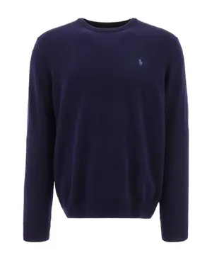 Polo Ralph Lauren Logo Round Neck Sweater - Black