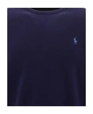 Polo Ralph Lauren Logo Round Neck Sweater - Black
