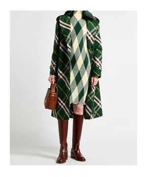 Burberry Geometric-print Knit Midi Dress