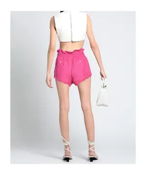 Isabel Marant Étoile High Waisted Drawstring Shorts With Frayed Cuffs
