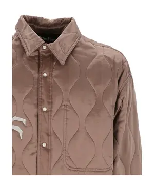 Palm Angels Logo Quilted Jacket