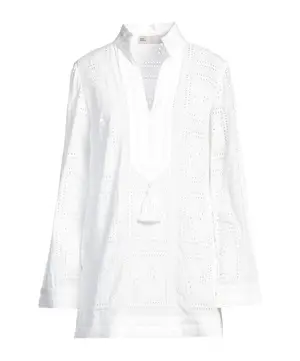 Tory Burch Lace V-neck Long Sleeve Blouse