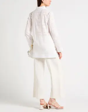 Tory Burch Lace V-neck Long Sleeve Blouse