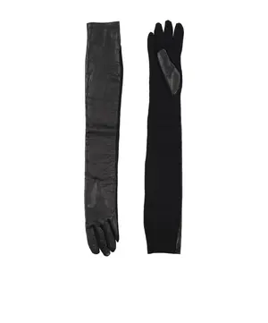 MAISON MARGIELA Shearling Gloves - Black