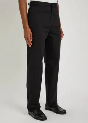 Casablanca Tapered-leg Stretch-cotton Chinos