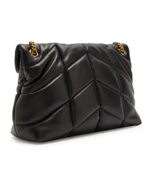 Saint Laurent Lou Puffer Medium Leather Shoulder Bag