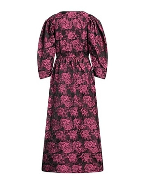 GANNI Jacquard Floral-print Midi Dress