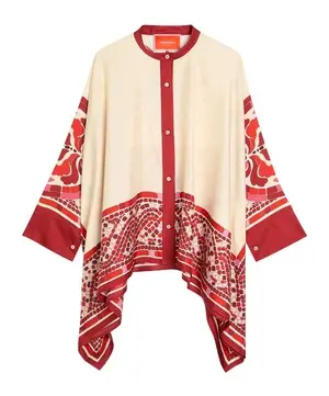 La DoubleJ Floulard Printed Silk-twill Shirt