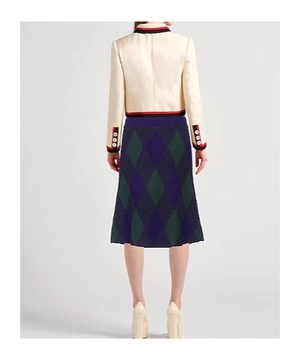 Burberry Argyle Midi Skirt
