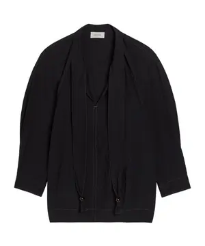 LEMAIRE Scarf Effect Cotton Blouse