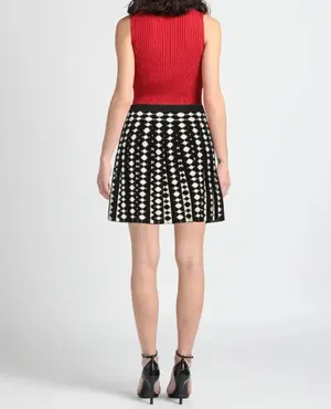Tory Burch Pleated Knit Mini Skirt