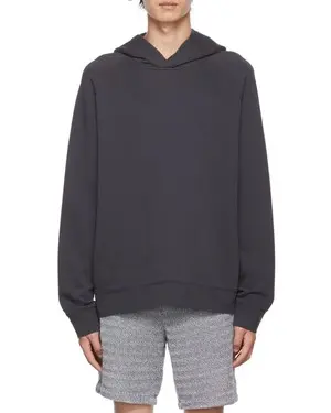 Vince Logo Hooded Sweater - Black