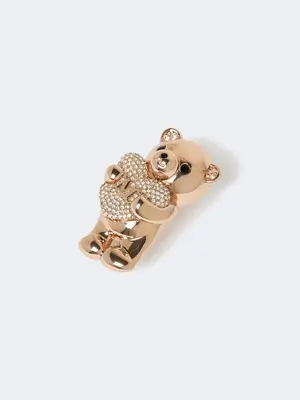 Max Mara Teddy Bear Embellished Brooch