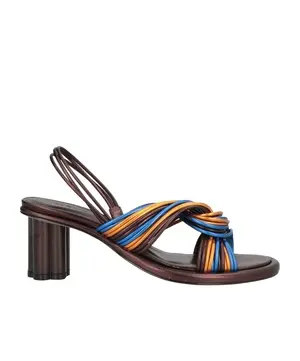 Farm Rio Two-tone Metallic Slingback Sandals