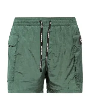 Balmain Drawstring Swim Shorts - Green