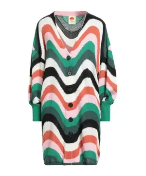 Farm Rio Colorful Jacquard Knit Cardigan - Green