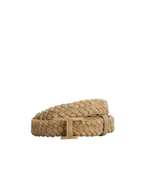 TOD'S T Timeless Belt In Suede