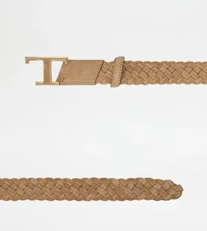 TOD'S T Timeless Belt In Suede