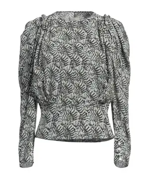 Isabel Marant Étoile Printed Ruffled Blouse - Gray