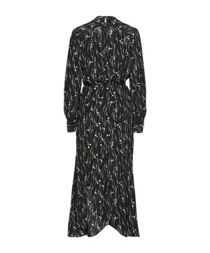 Isabel Marant Étoile Two-tone V-neck Long-sleeve Dress