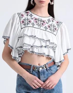 Isabel Marant Étoile Multicolor Spliced Ruffled Top