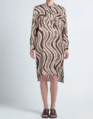 MAXCO. Max&co. Two-tone Satin Shirt Dress