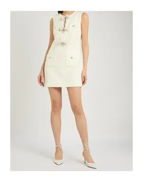 SELF-PORTRAIT Embellished Bouclé Mini Dress