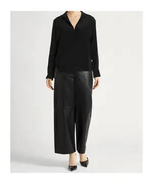 Max Mara Long-sleeved V-neck Cover-up