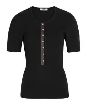 LEMAIRE Ribbed Cotton-blend Top