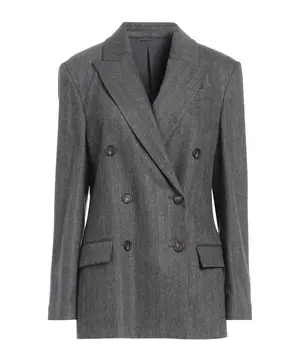 BRUNELLO CUCINELLI Brunello Cucinelli Double-Breasted Striped Flannel Blazer