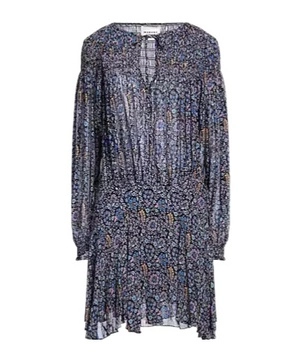 Isabel Marant Étoile Floral Print Crepe Mini Dress - Black