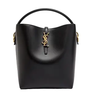 Saint Laurent Le 37 Small Leather Bucket Bag - Black