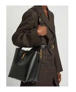 Saint Laurent Le 37 Small Leather Bucket Bag