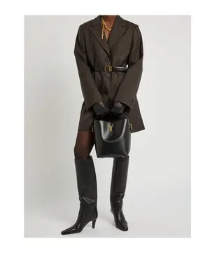 Saint Laurent Le 37 Small Leather Bucket Bag