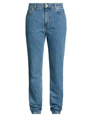 Burberry Medium Wash High Waisted Denim Trousers