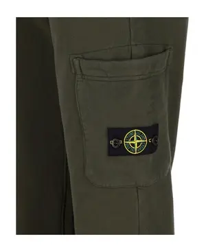 Stone Island Teen Logo-patch Cotton Track Pants