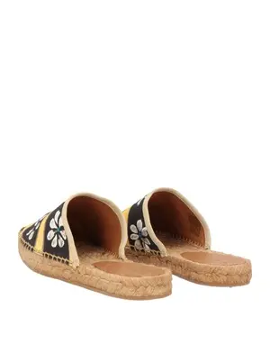 Marni Floral Canvas Hemp Sole Sandals