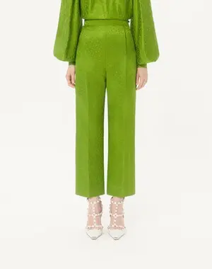 Valentino Garavani Polka Dot Jacquard Casual Pants