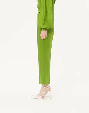 Valentino Garavani Polka Dot Jacquard Casual Pants